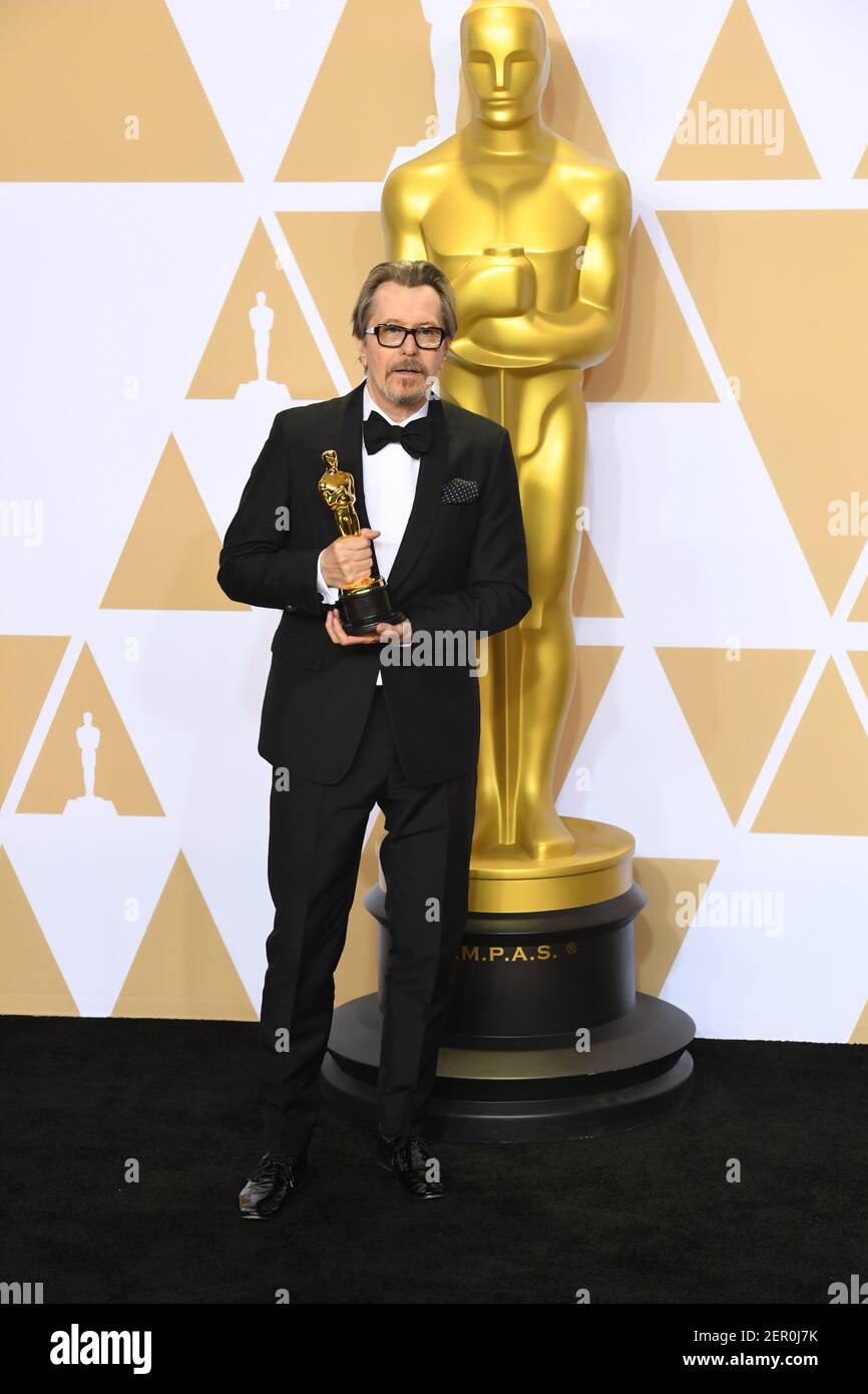 Winners Best Actor Gary Oldman in the press room during the 90th Academy Awards, Oscars, held at ...