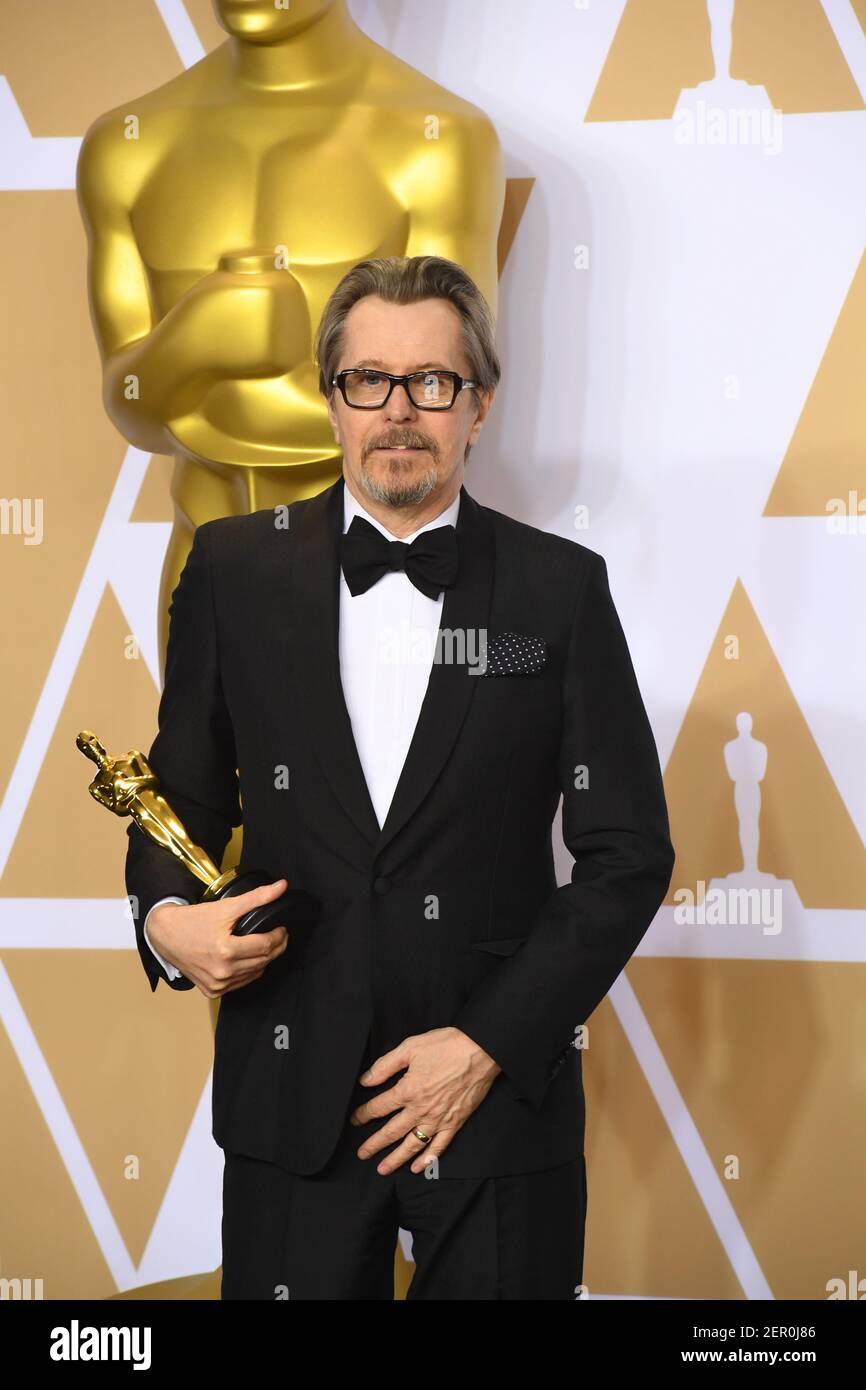 Winners Best Actor Gary Oldman in the press room during the 90th Academy Awards, Oscars, held at ...