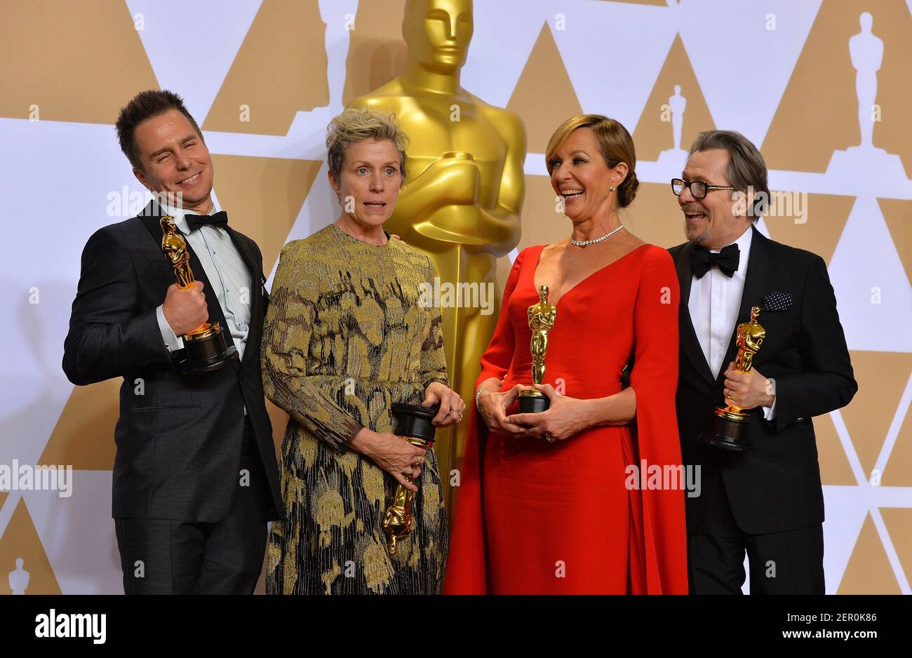 From left, Sam Rockwell, Frances McDormand, Allison Janney and Gary ...