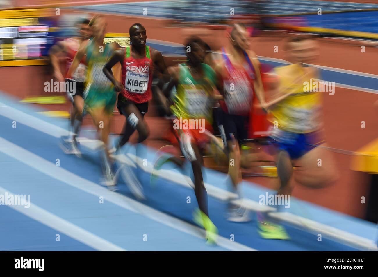 March 3, 2018: Vincent Kibet ofÂ Kenya at 1500 meter atWorld indoor ...