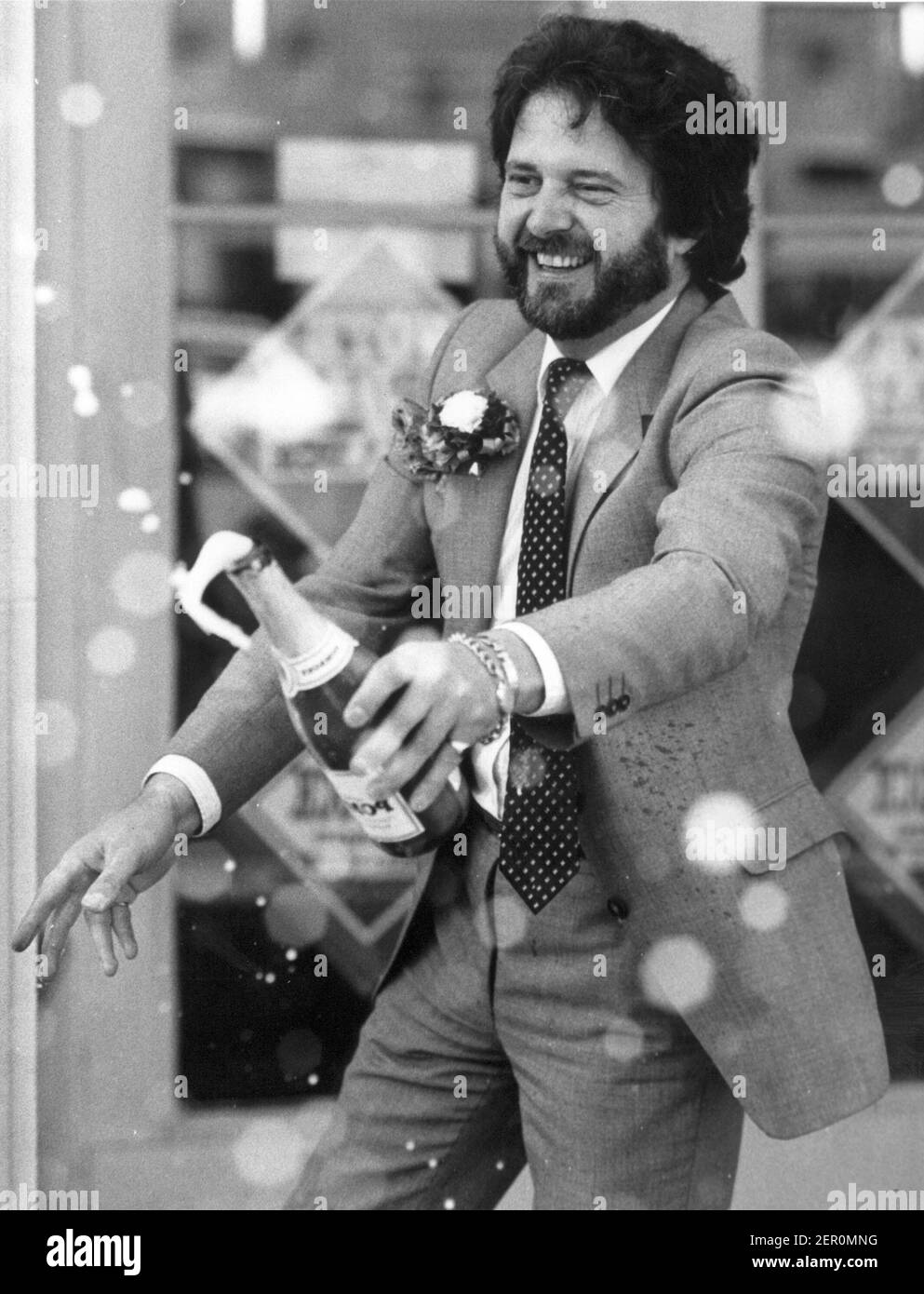 MIKE HANCOCK CELEBRATES HIS VICTORY FOR THE SDP IN THE PORTSMOUTH SOUTH ...