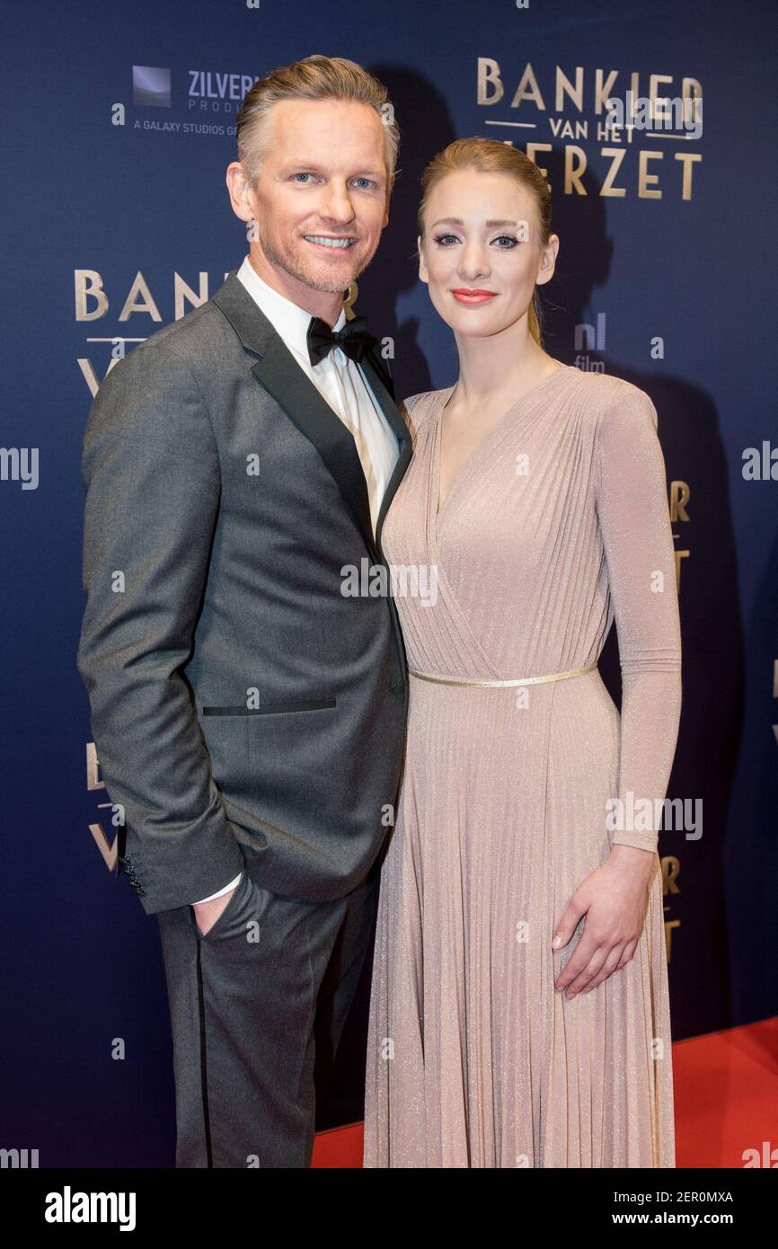 Barry Atsma and his partner Noortje Herlaar attends The Resistance ...