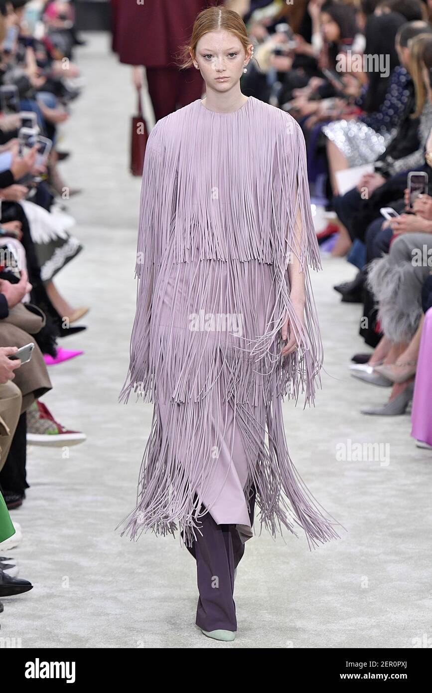 Model Sara Grace Wallerstedt walks on the runway during the Valentino ...