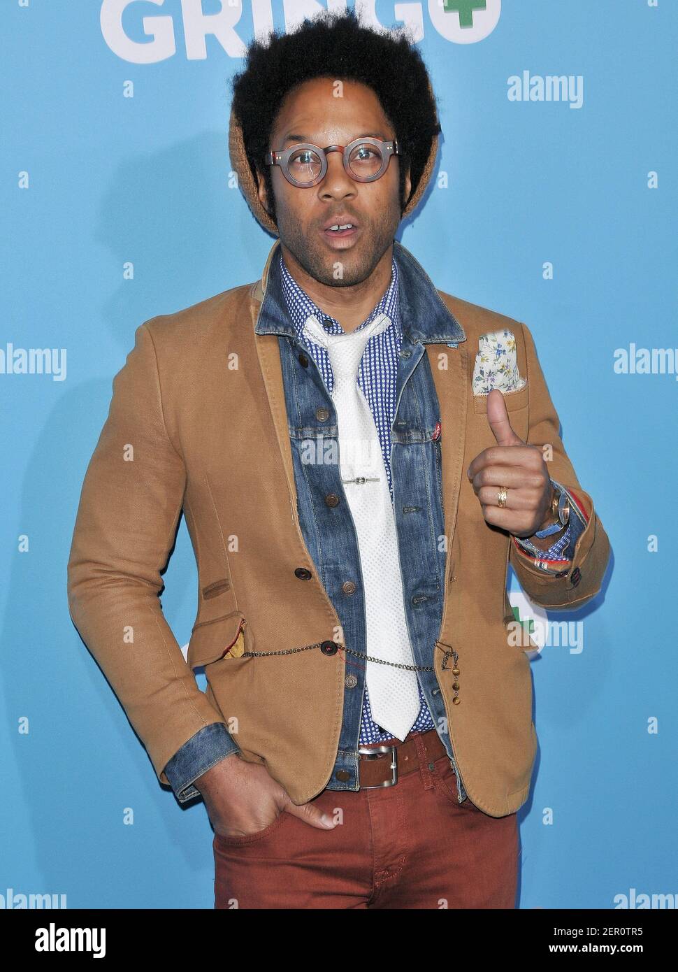 Johnathan Fernandez arrives at the "Gringo" Los Angeles Premiere held ...