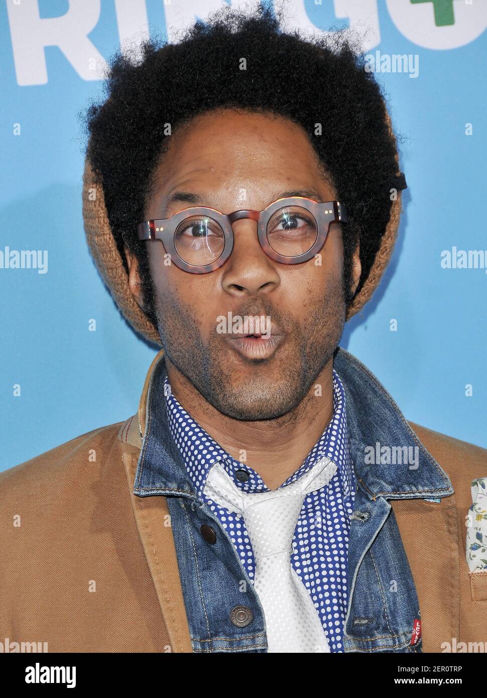 Johnathan Fernandez arrives at the "Gringo" Los Angeles Premiere held ...