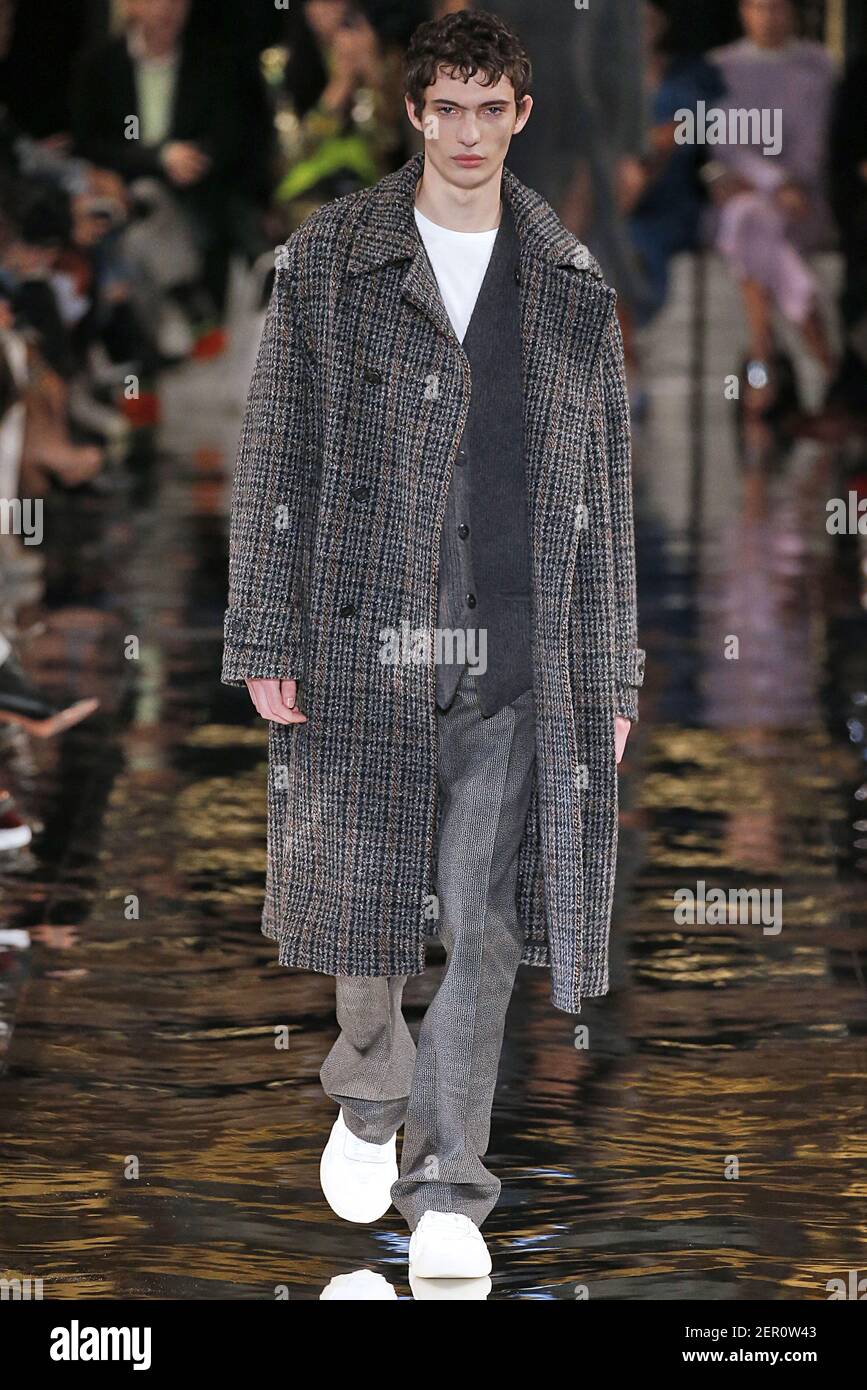 Model Piero Mendez walks on the runway during the Stella McCartney ...