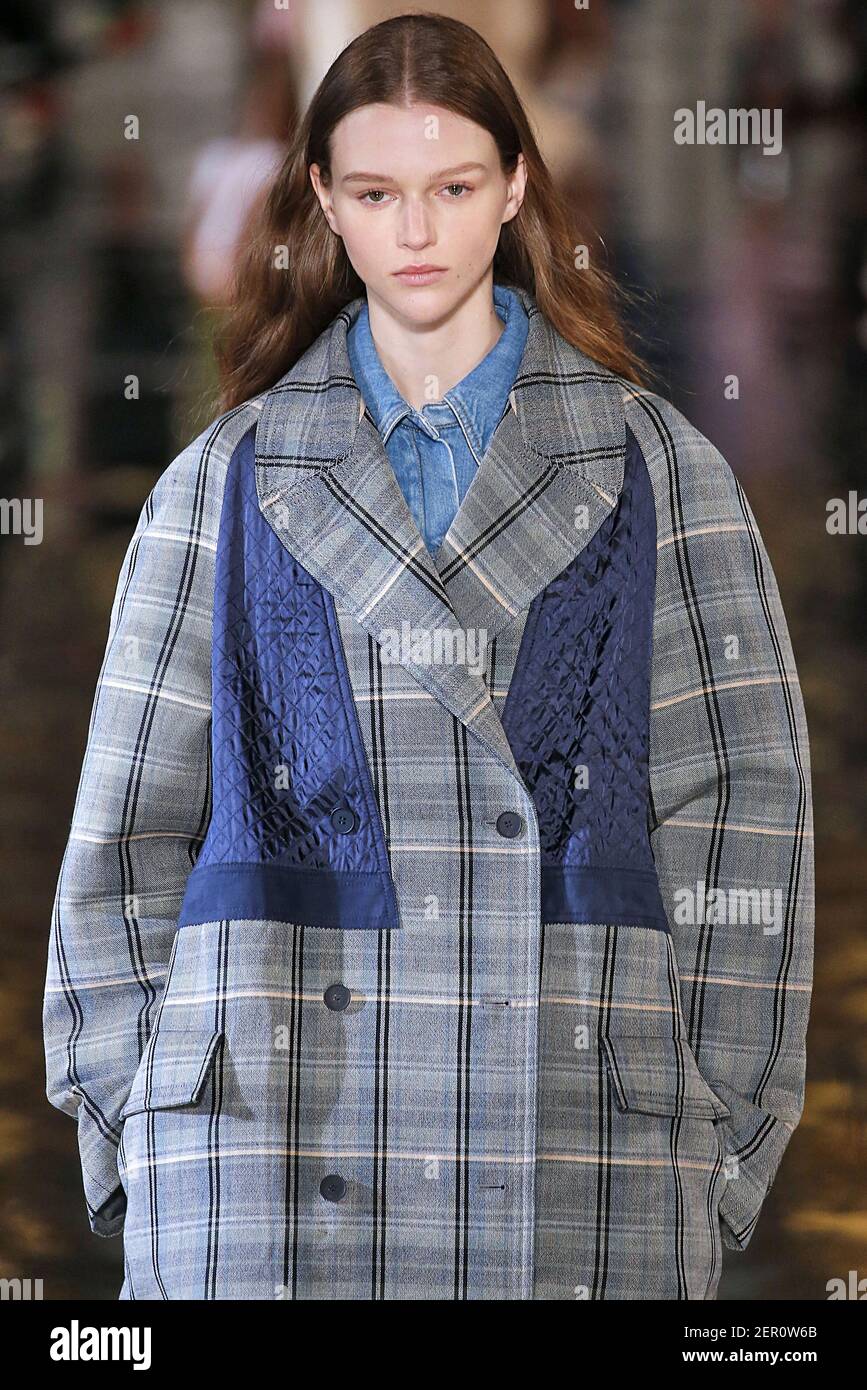 Model Natalie Ogg walks on the runway during the Stella McCartney ...