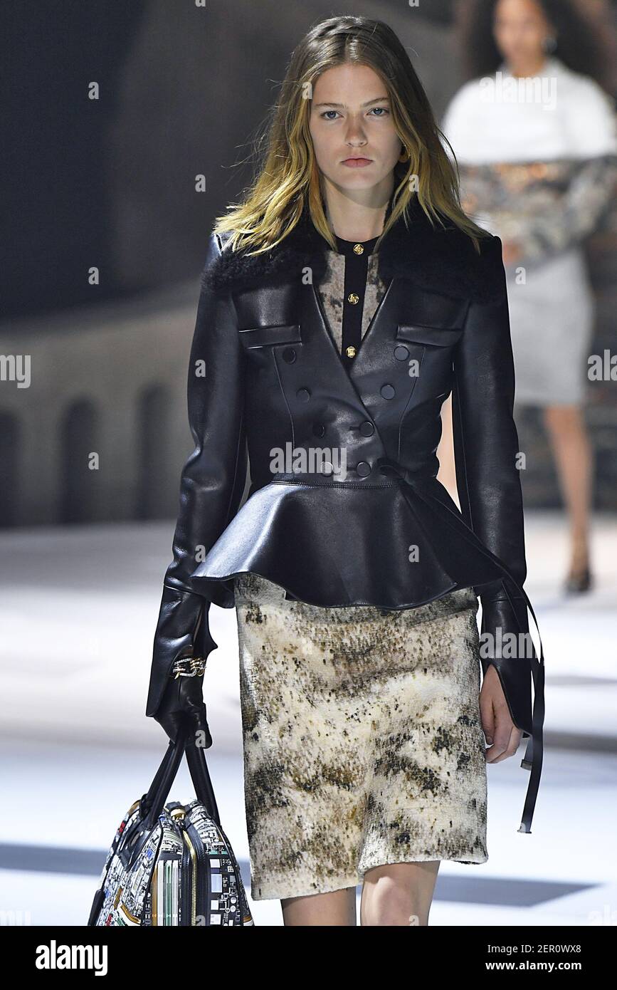 Model Emmy Rappe walks on the runway during the Louis Vuitton Fashion ...