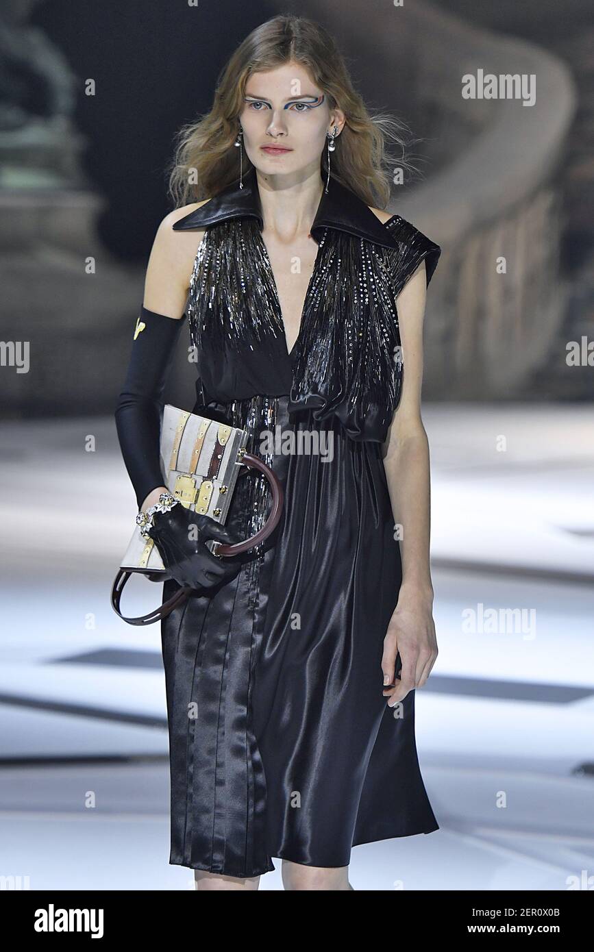 Model Signe Veiteberg walks on the runway during the Louis Vuitton ...