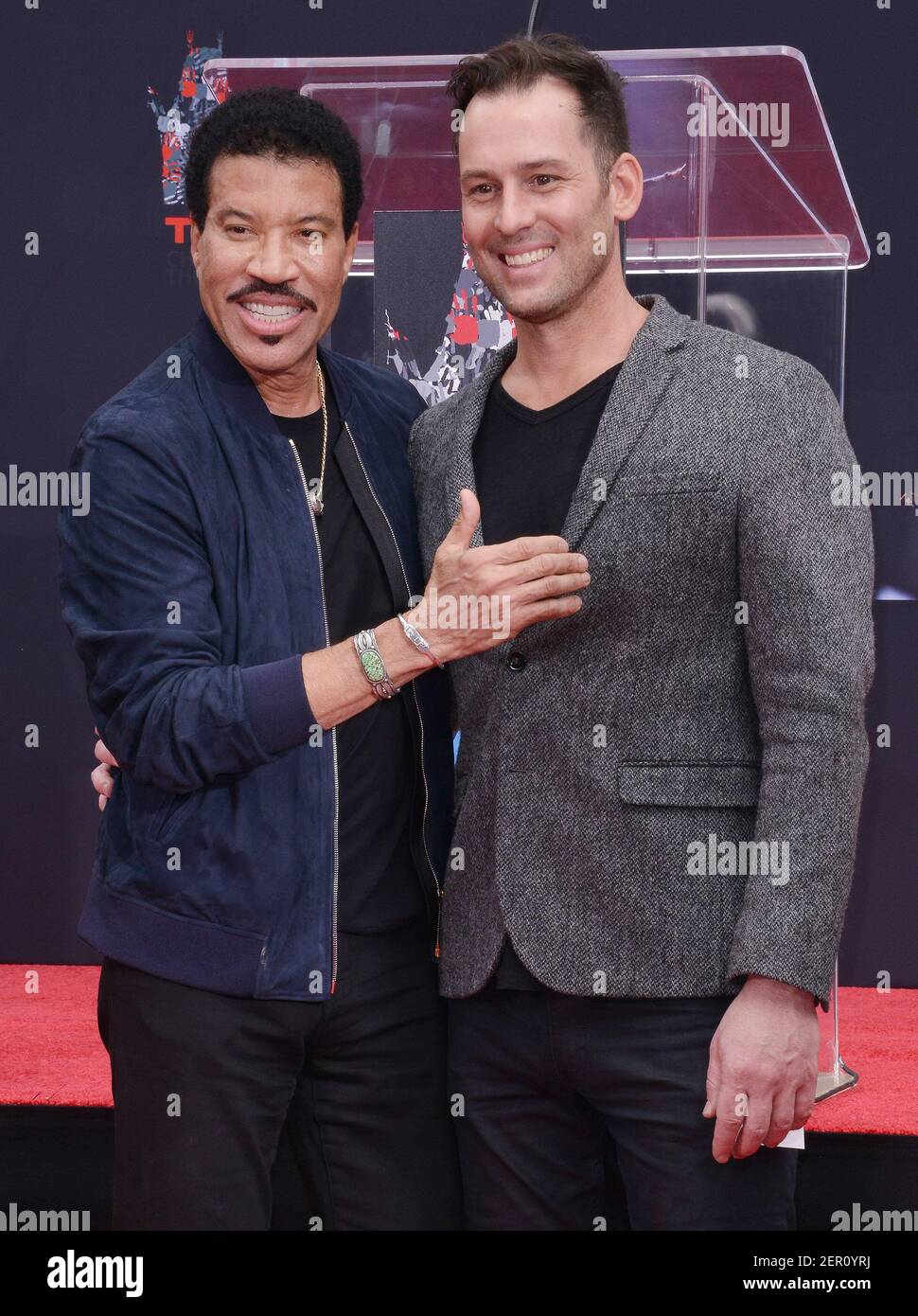 (L-R) Lionel Richie and Publicist Jeff Raymond at the Lionel Richie ...