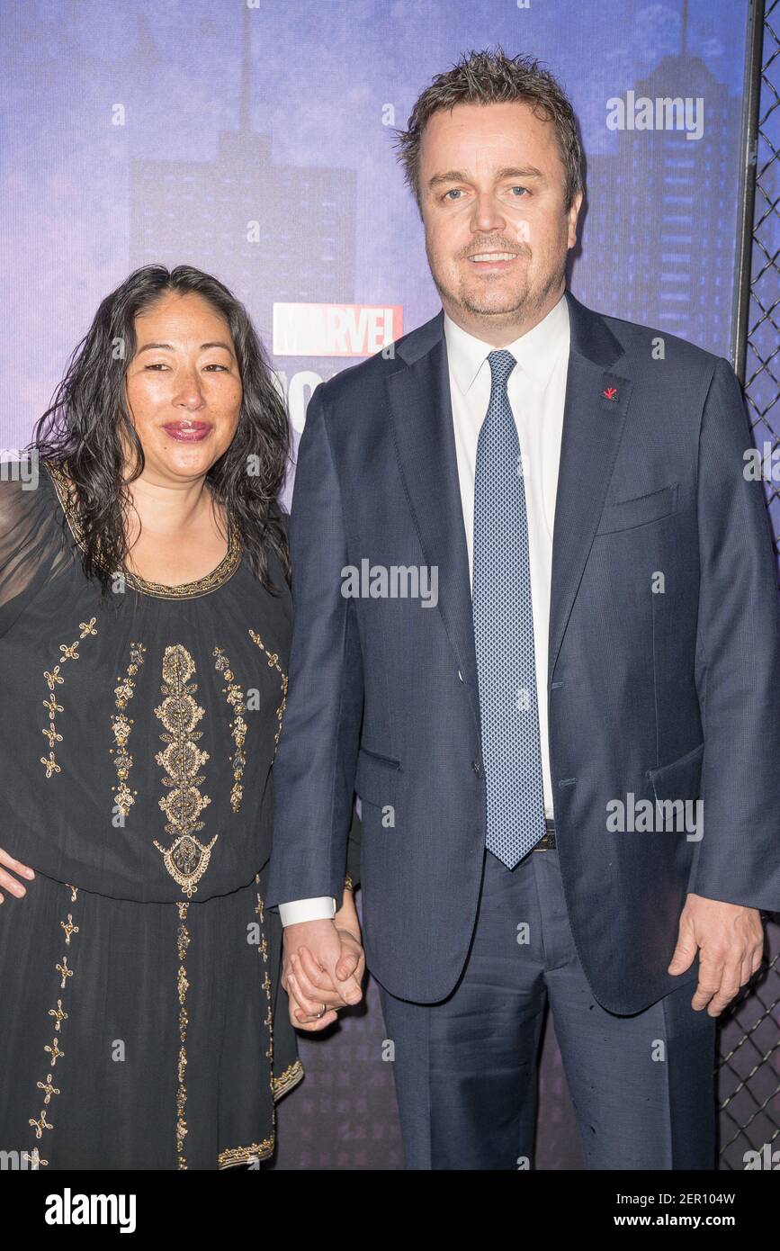 Sean Callery (R) and Debbie Dao (L) are seen during arrivals for the ...