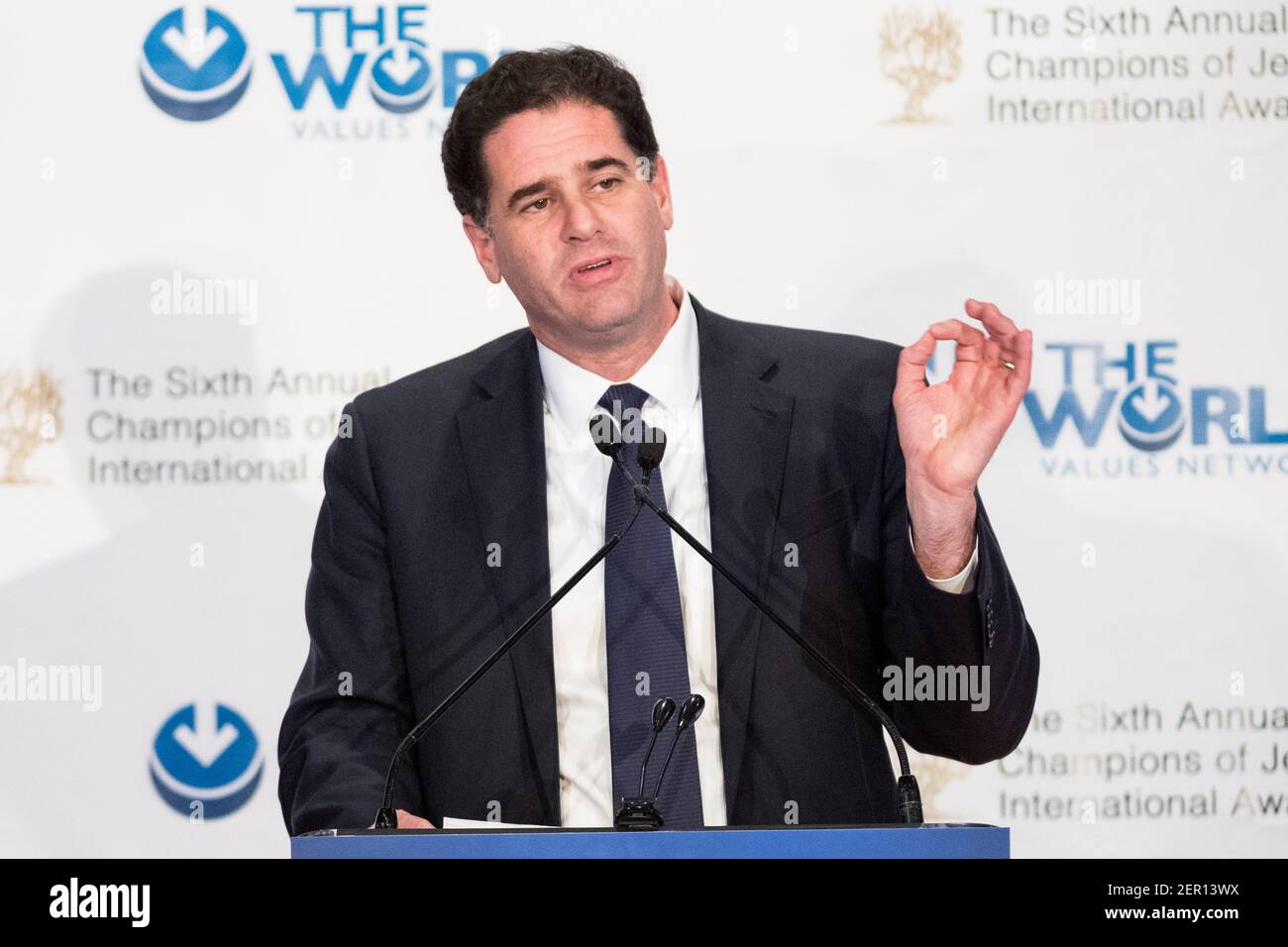Ron Dermer, Israeli Ambassador to the United States, speaking at the ...
