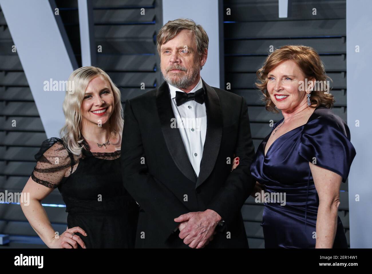 Chelsea Hamill, Mark Hamill and Marilou York walking on the red carpet ...