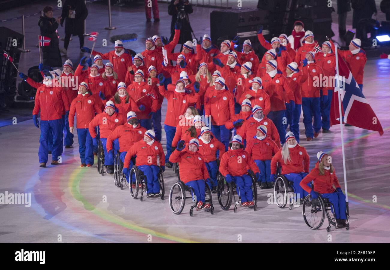 9 March 2018 - Pyeongchang, South Korea : The Pyeongchang Paralympic ...