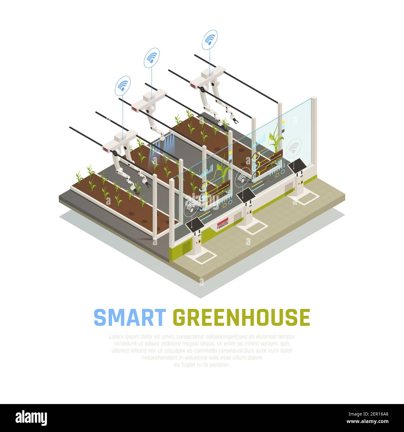 Agriculture automation smart farming composition with automatic ...