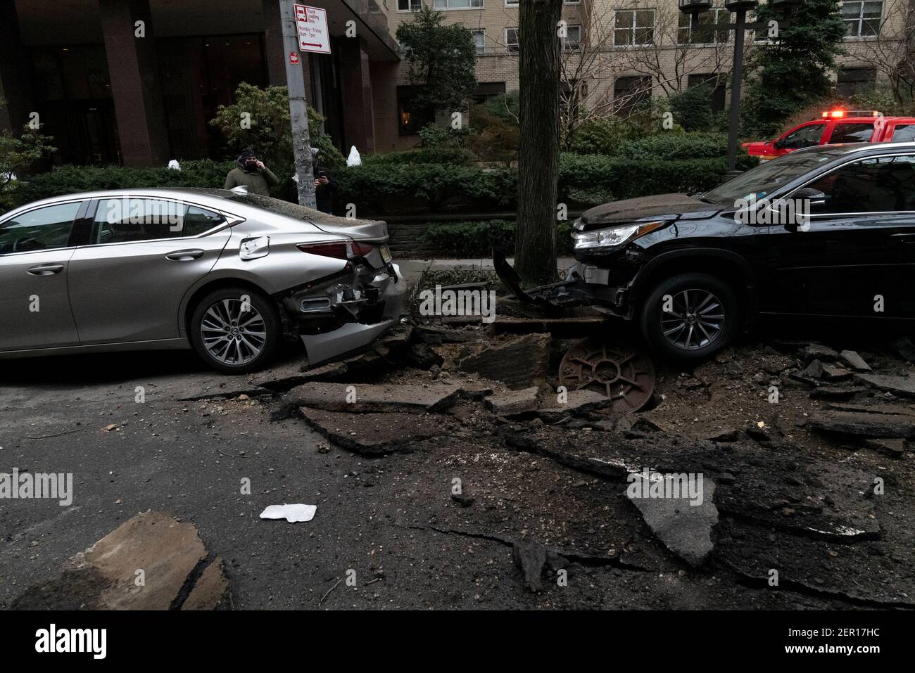 Manhole explosion hi-res stock photography and images - Alamy