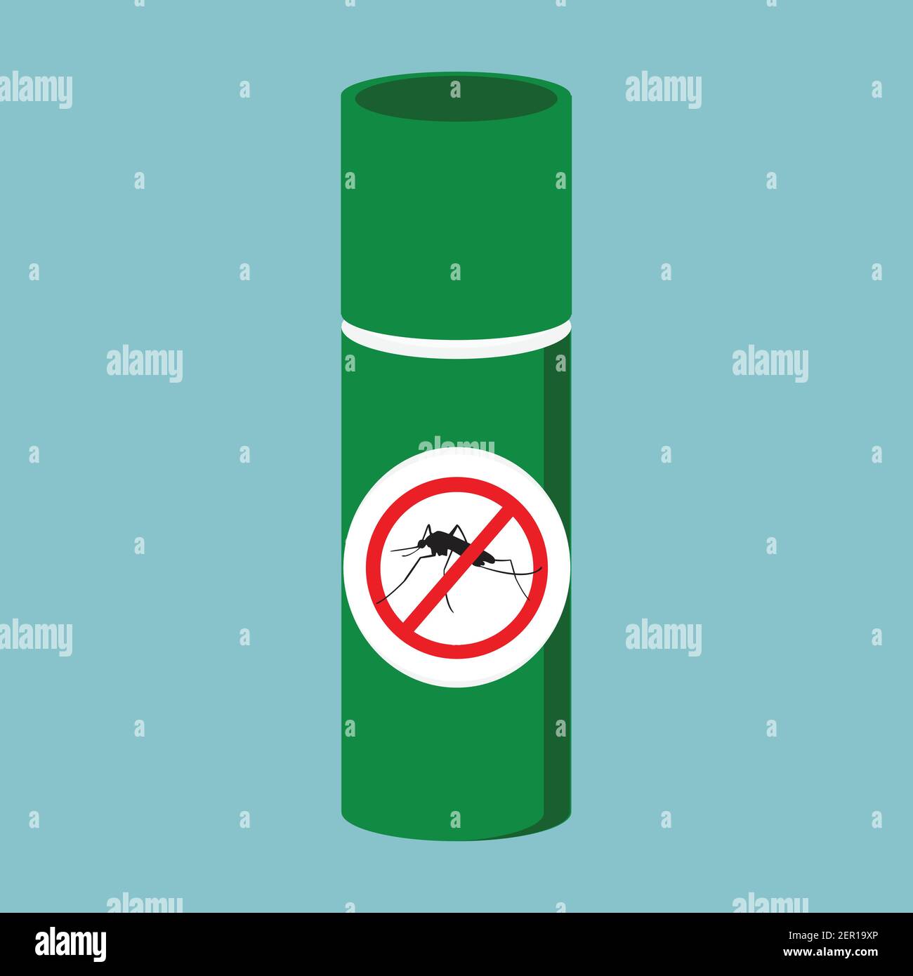Vector illustration mosquito spray bottle icon. Mosquito, insect stop ...