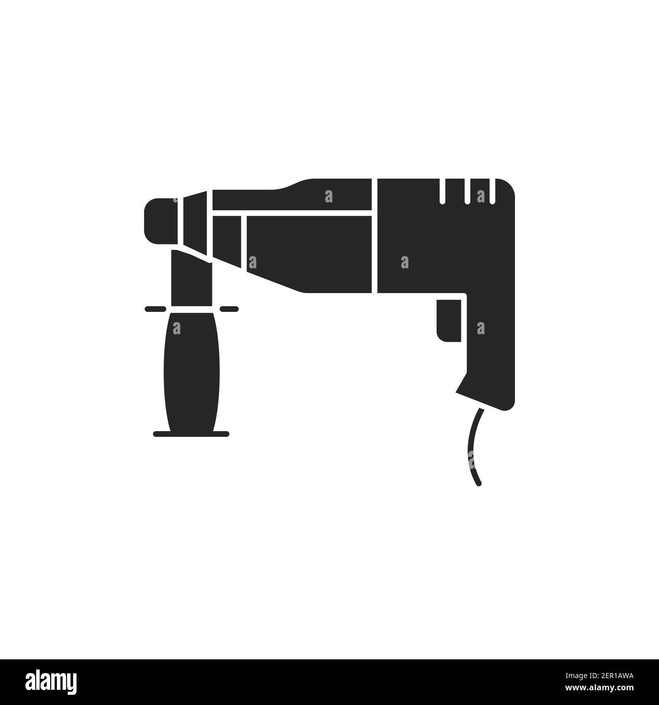 Electric puncher tool color line icon. Pictogram for web page, mobile ...