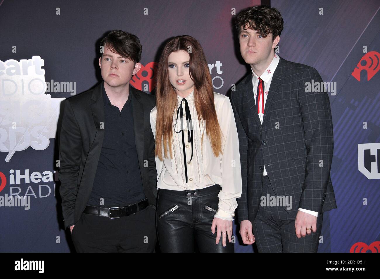 Graham Sierota, Sydney Sierota and Noah Sierota of Echosmith at the 2018 iHeartRadio Music ...