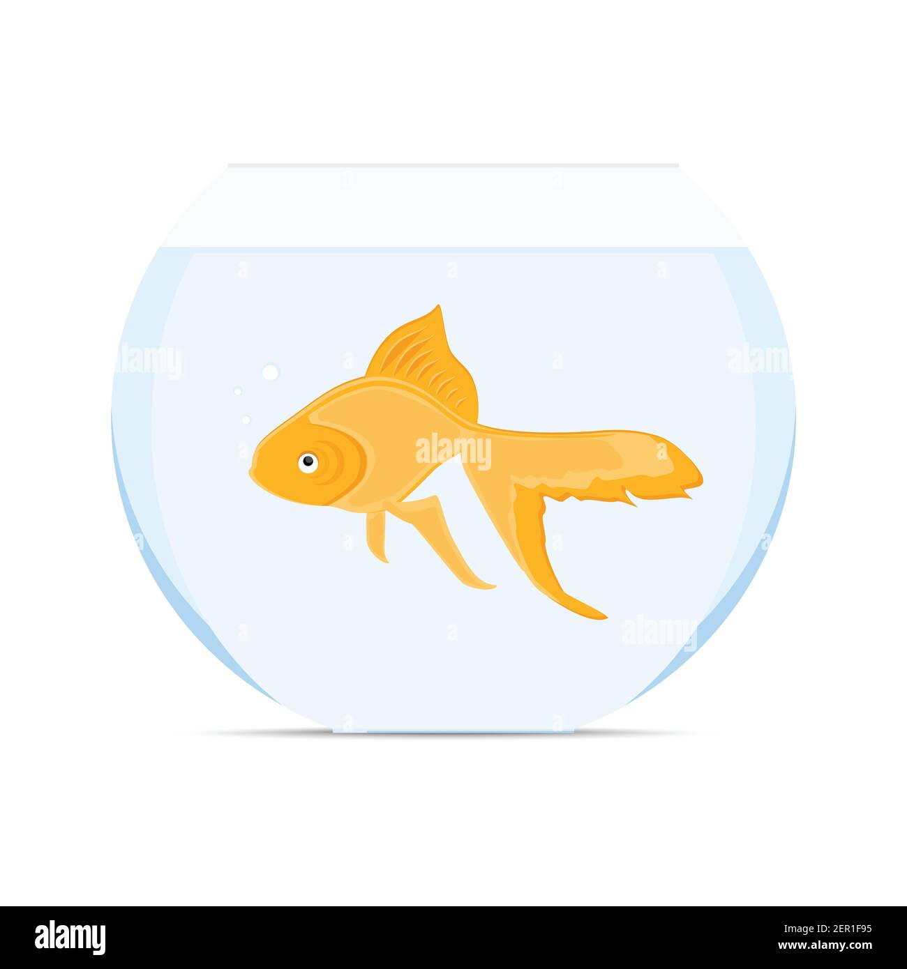 Glass Fish Bowl Vector
