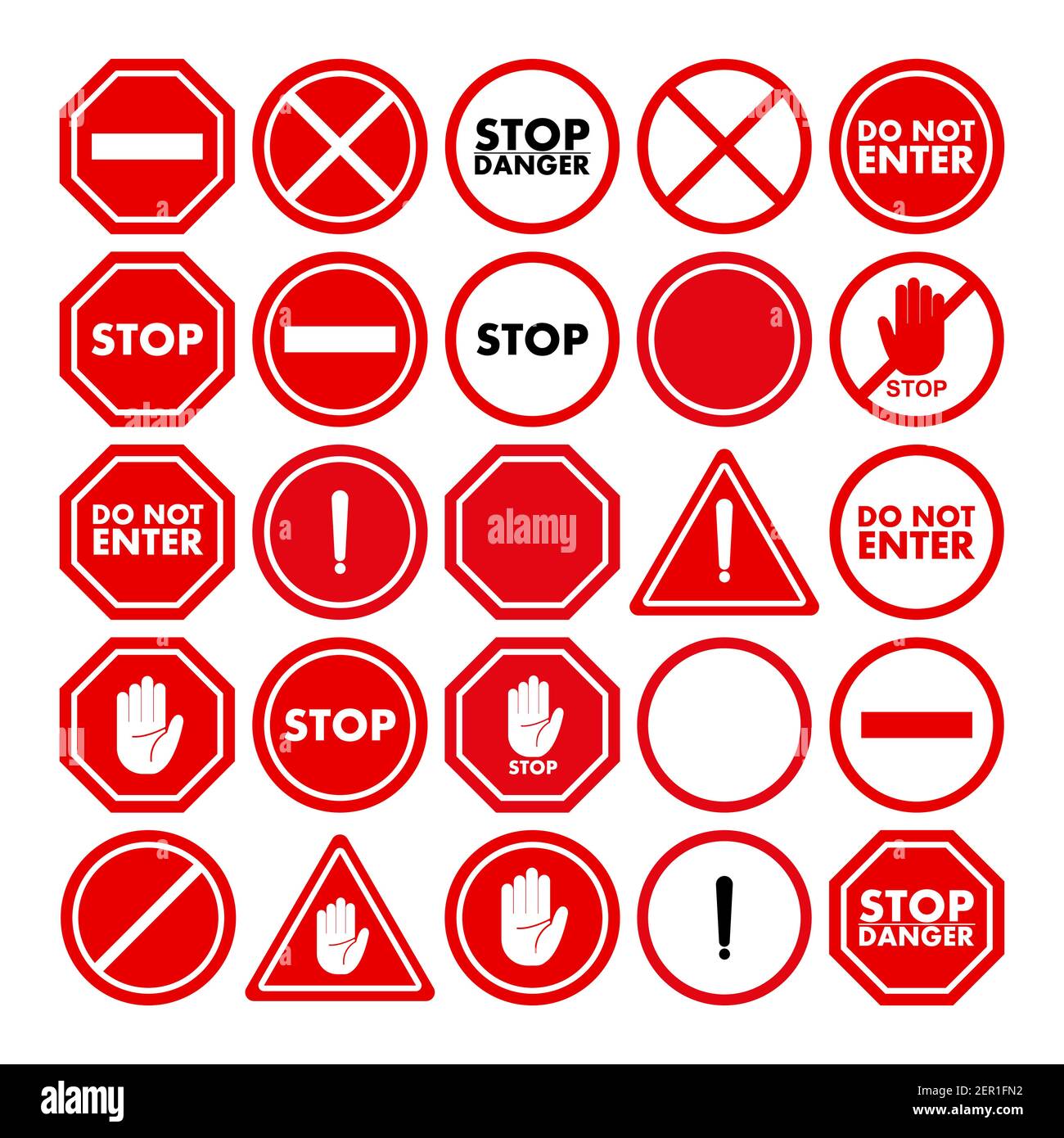 Traffic control signs in Cut Out Stock Images & Pictures - Alamy