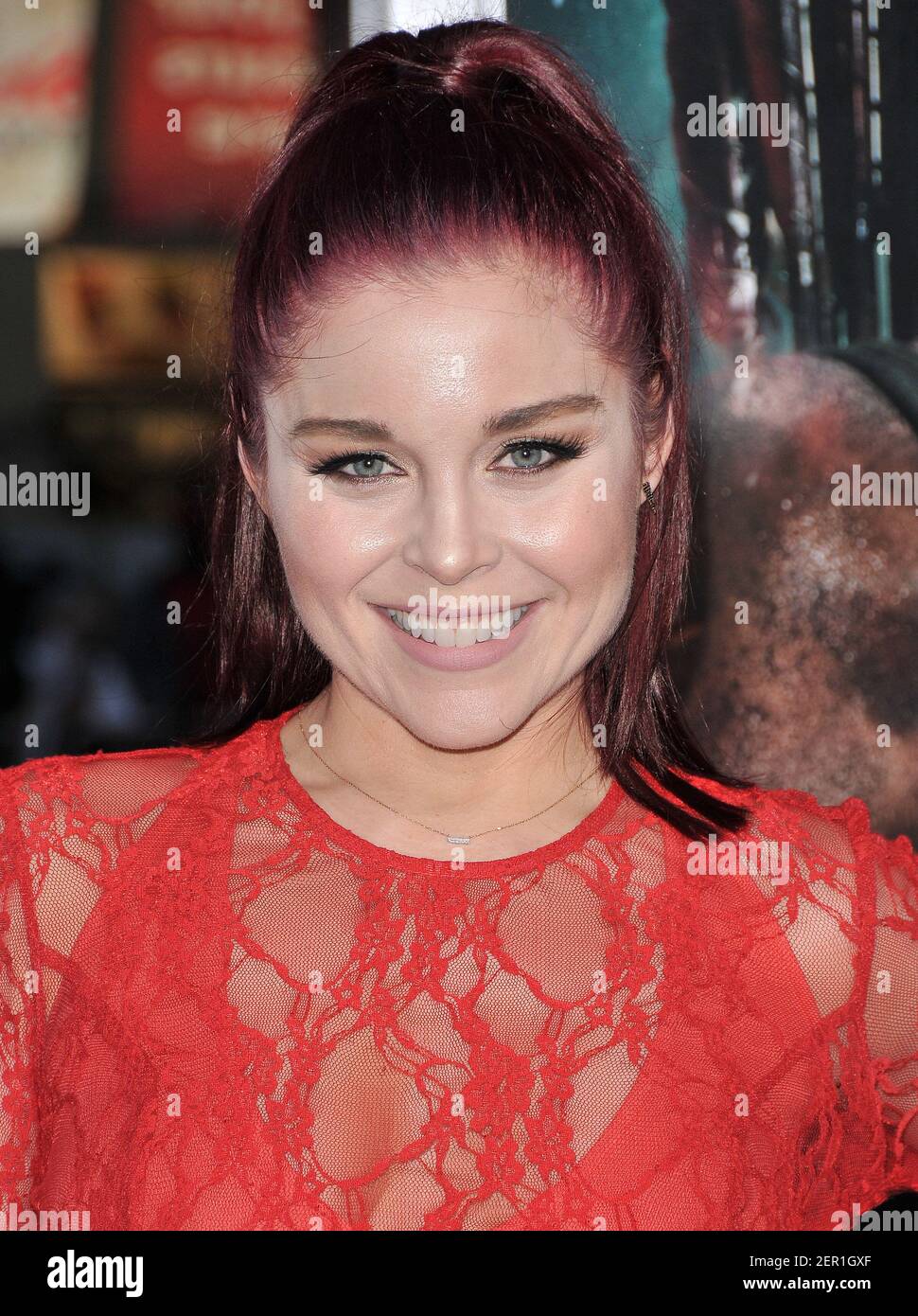 Erin Robinson arrives at the "Tomb Raider" Los Angeles Premiere held at ...
