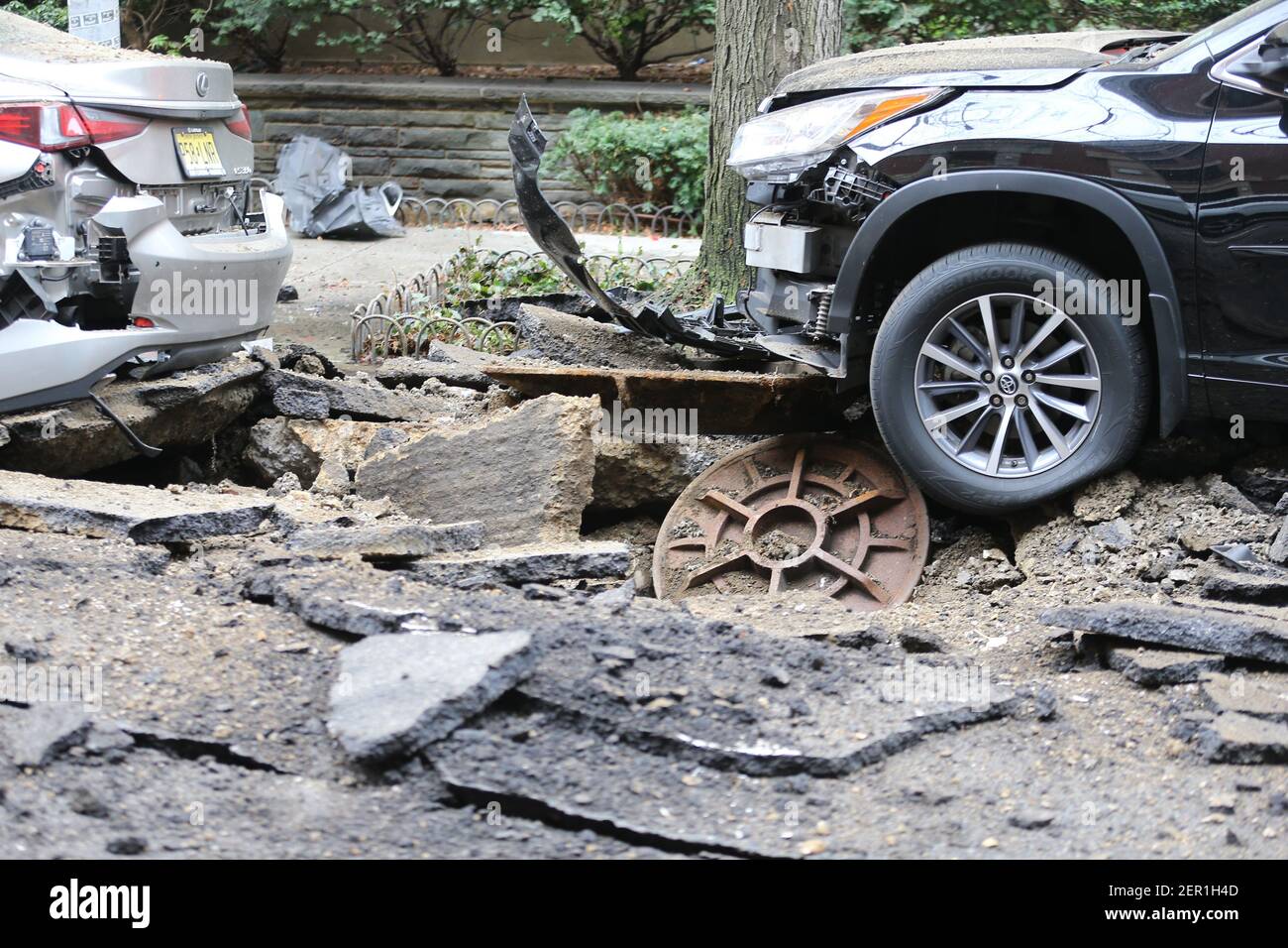 Manhole explosion hi-res stock photography and images - Alamy