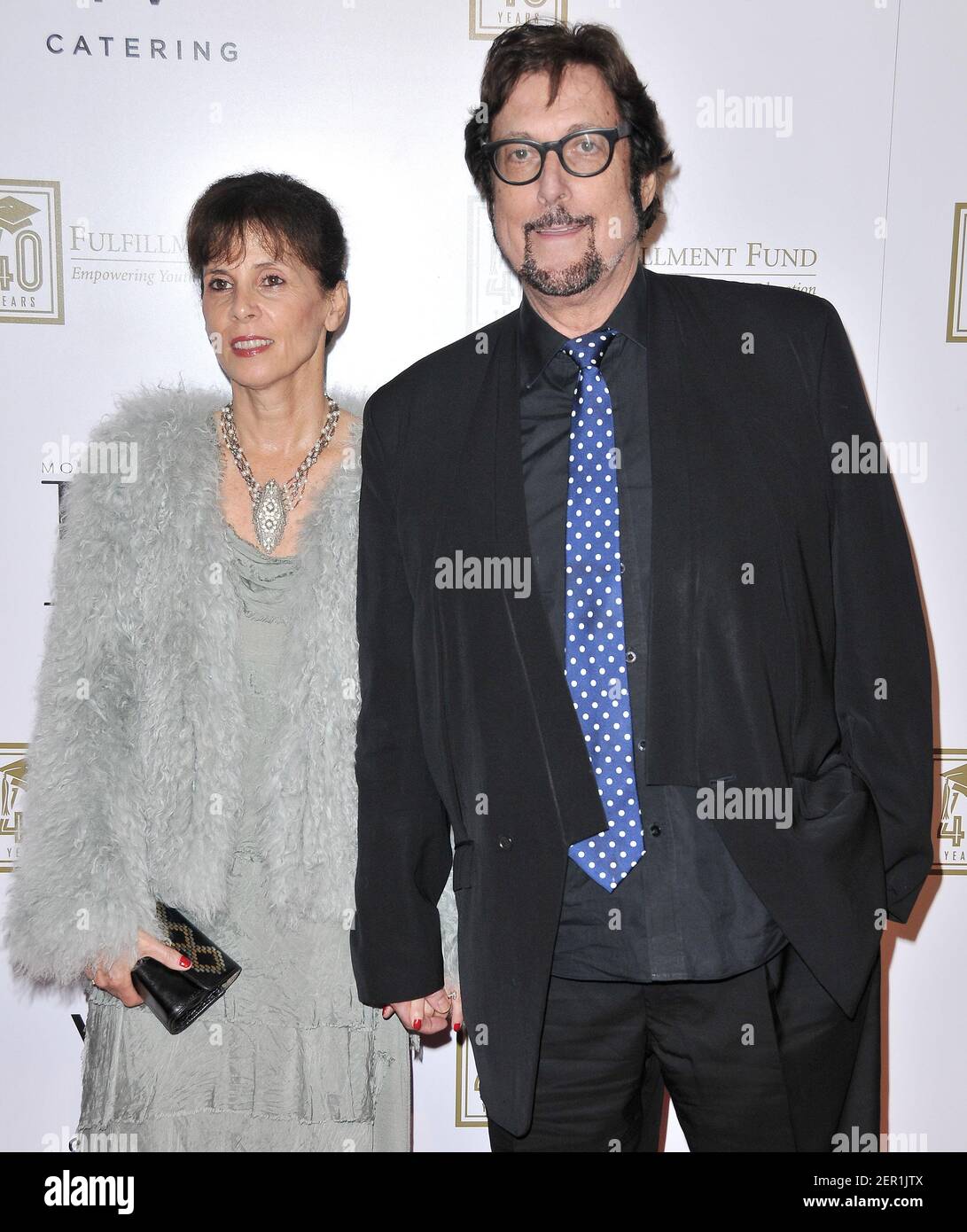 (R-L) Stephen Bishop and Wife arrives at The Fulfillment Fund's A ...