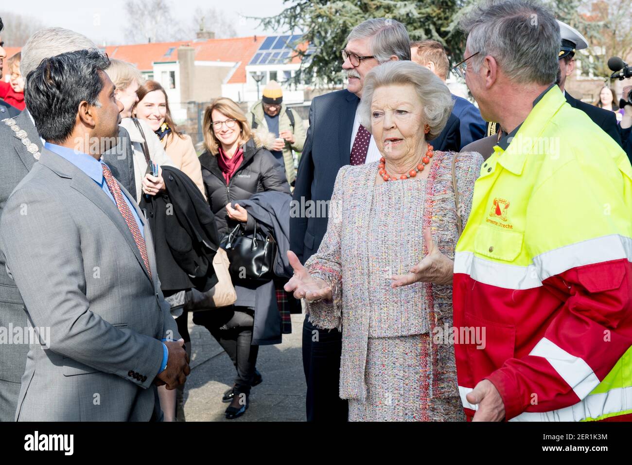 Princess Beatrix attends the planting of a Koningslinde (King’s Lime ...