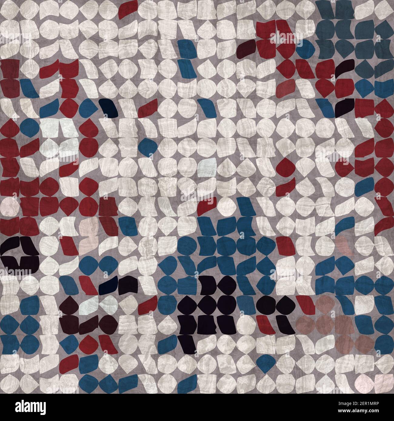 Seamless red white and blue textured retro pattern Stock Photo - Alamy