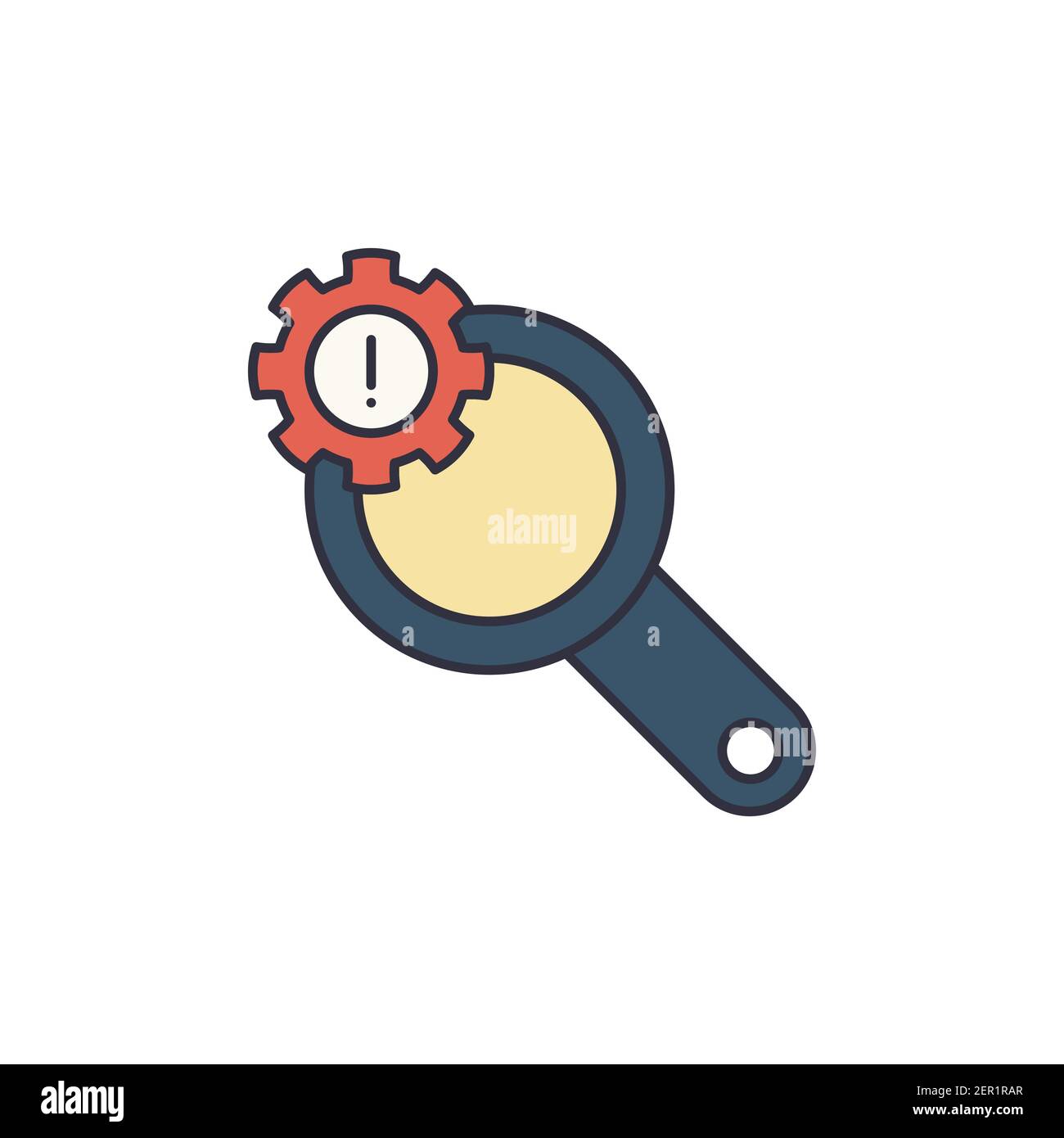 Risk Identification icon, color, line, outline vector sign, linear ... Risk Identification icon, color, line, outline vector sign, linear ...