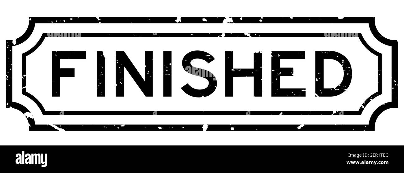 Grunge black finished word square rubber seal stamp on white background Stock Vector Image & Art ...