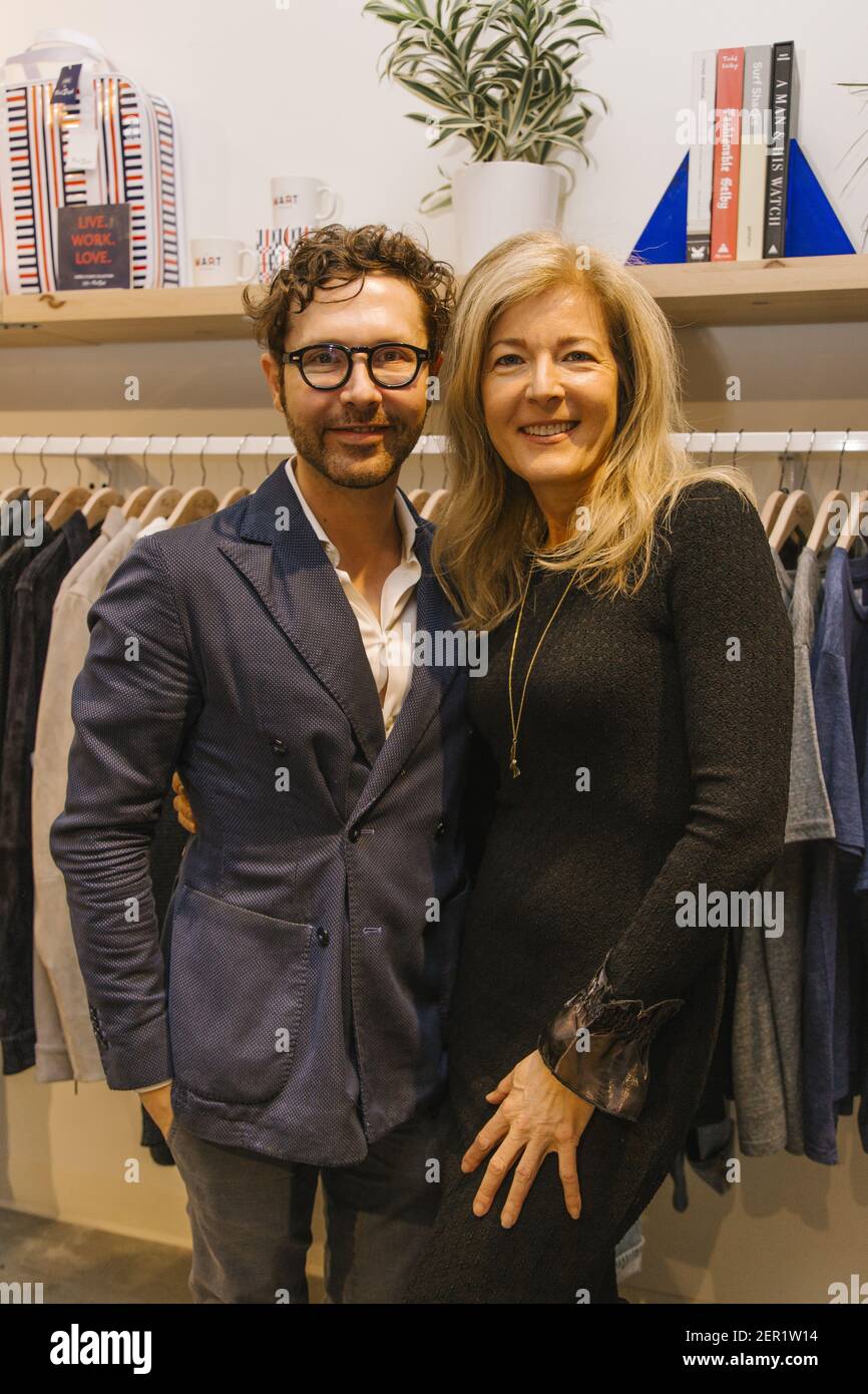 Cristiano Magni and Tina Alexis Allen attend OFFICINA BERNARDI x FRED ...