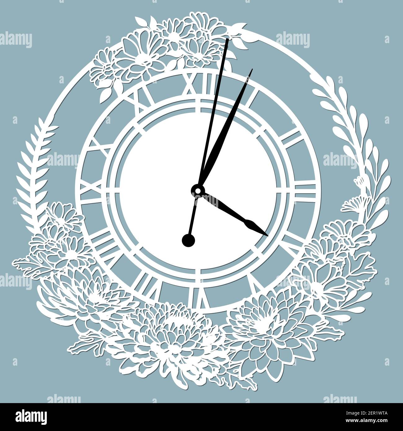 Clock Face Template Roman Numerals Roman Numeral Clock Face Cut Out