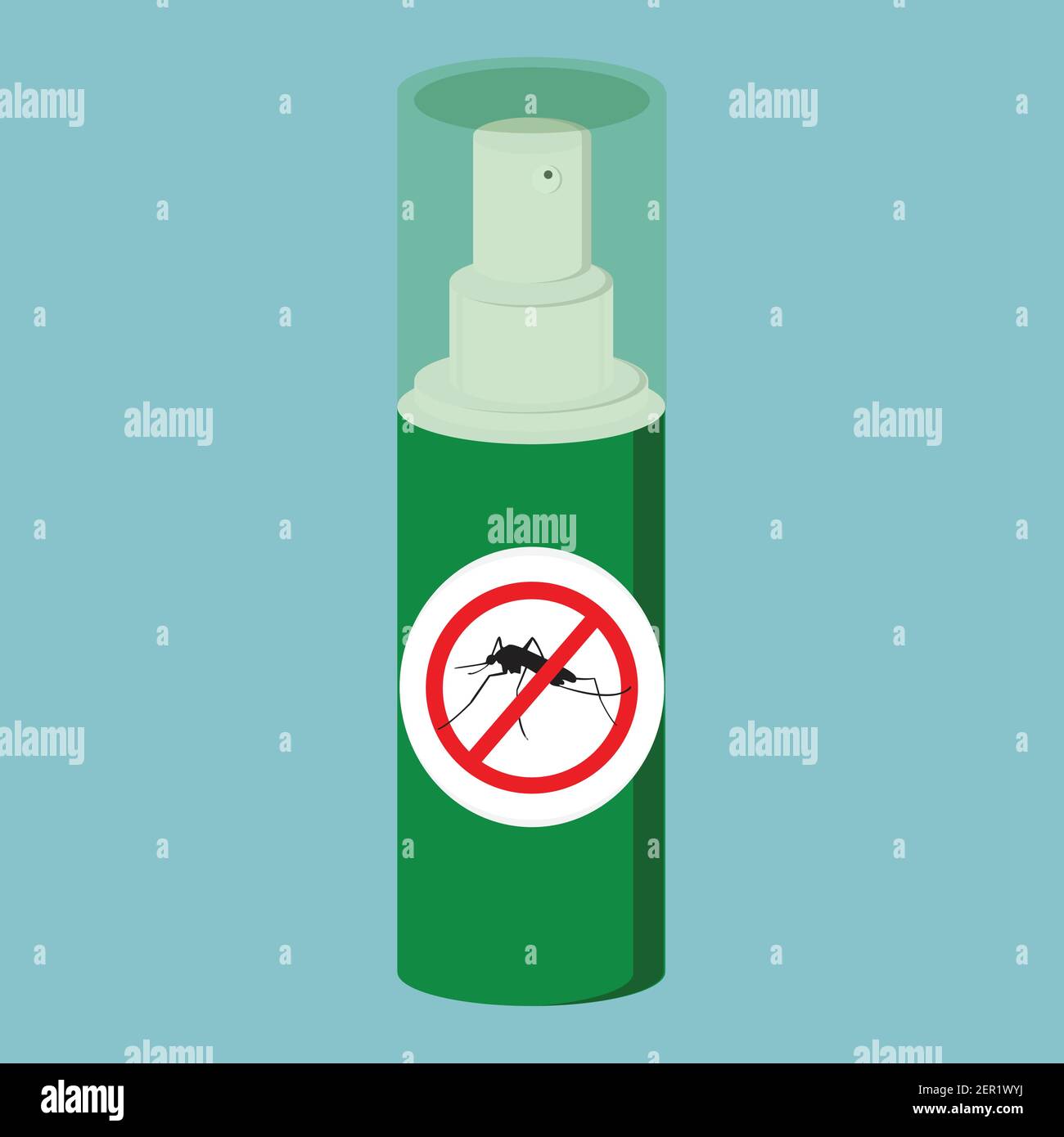 Vector illustration mosquito spray bottle icon. Mosquito, insect stop ...