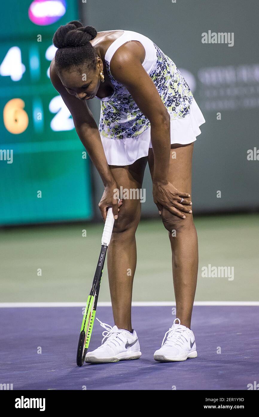 March 16, 2018: Venus Williams (USA) defeated by Daria Kasatkina (RUS ...