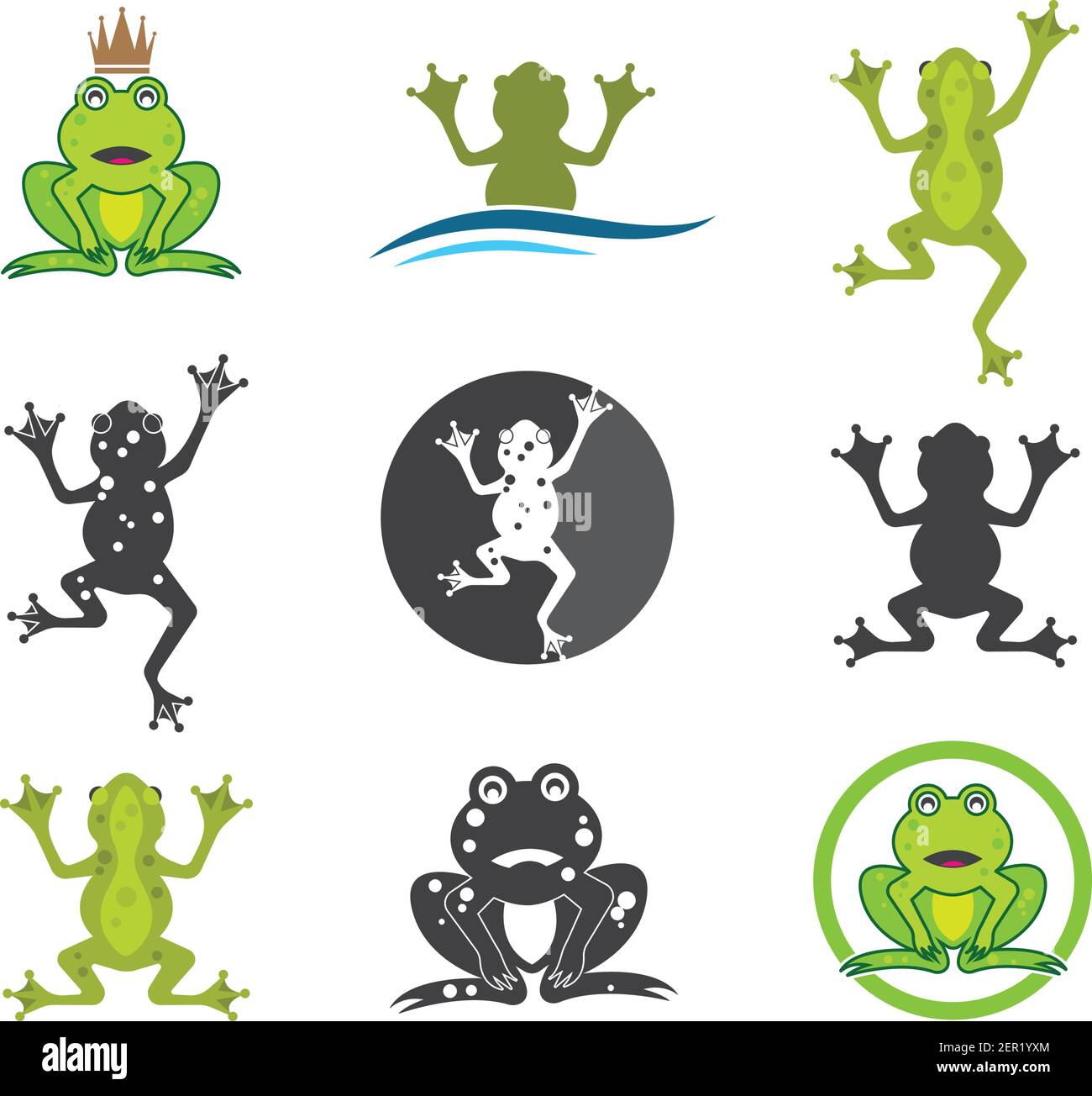 Small frogs Stock Vector Images - Alamy