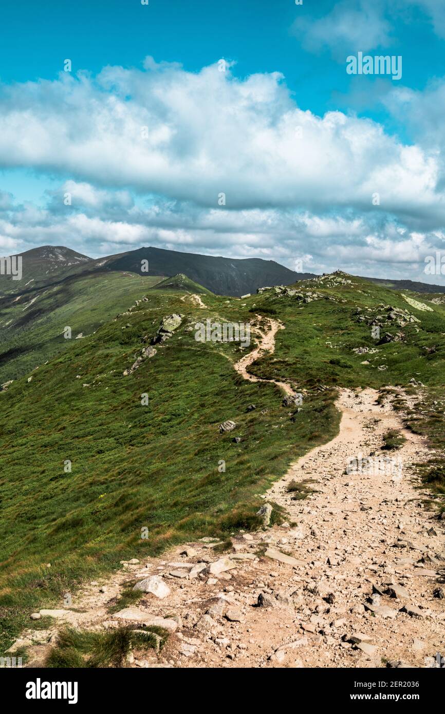 view of summer mountains range. beautiful landscape Stock Photo - Alamy