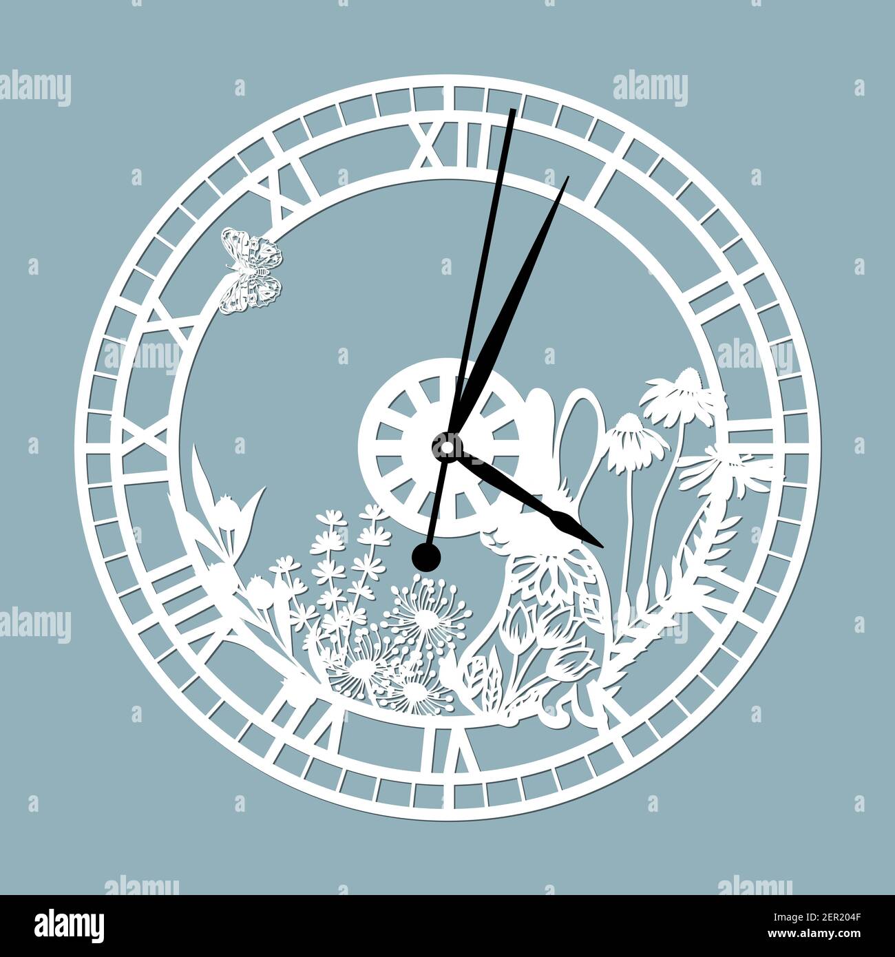 Clock Face Template Roman Numerals