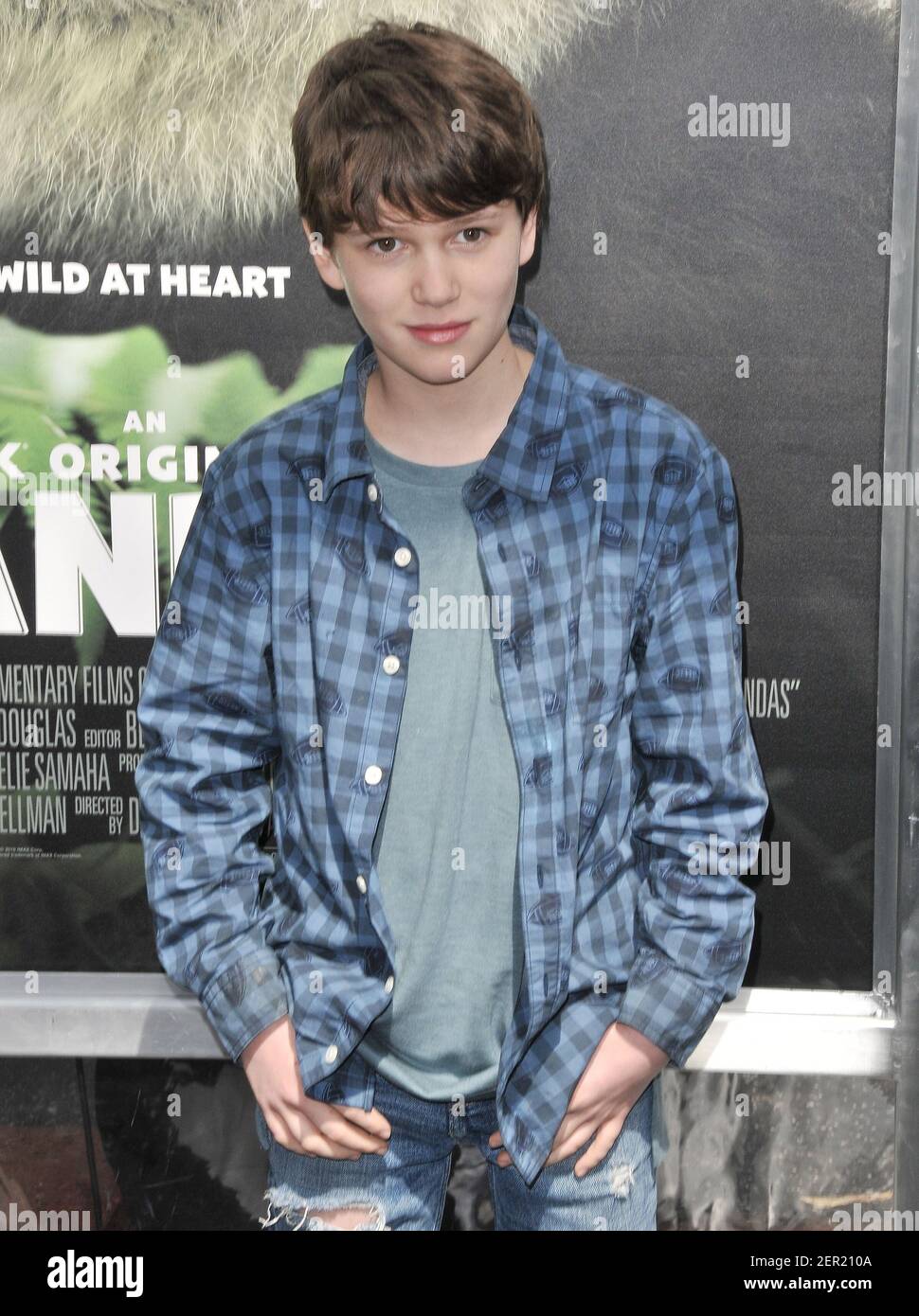 Gabriel Bateman arrives at the IMAX Original Film "Pandas" World ...