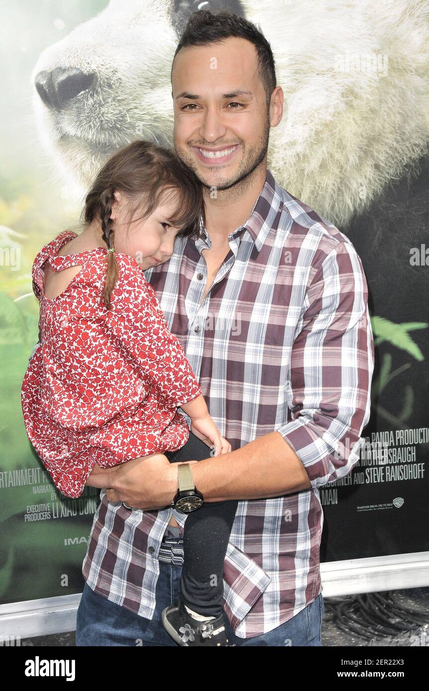 Jaylen Moore and Daughter arrives at the IMAX Original Film "Pandas ...