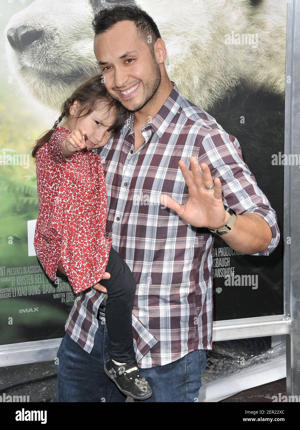 Jaylen Moore and Daughter arrives at the IMAX Original Film "Pandas ...