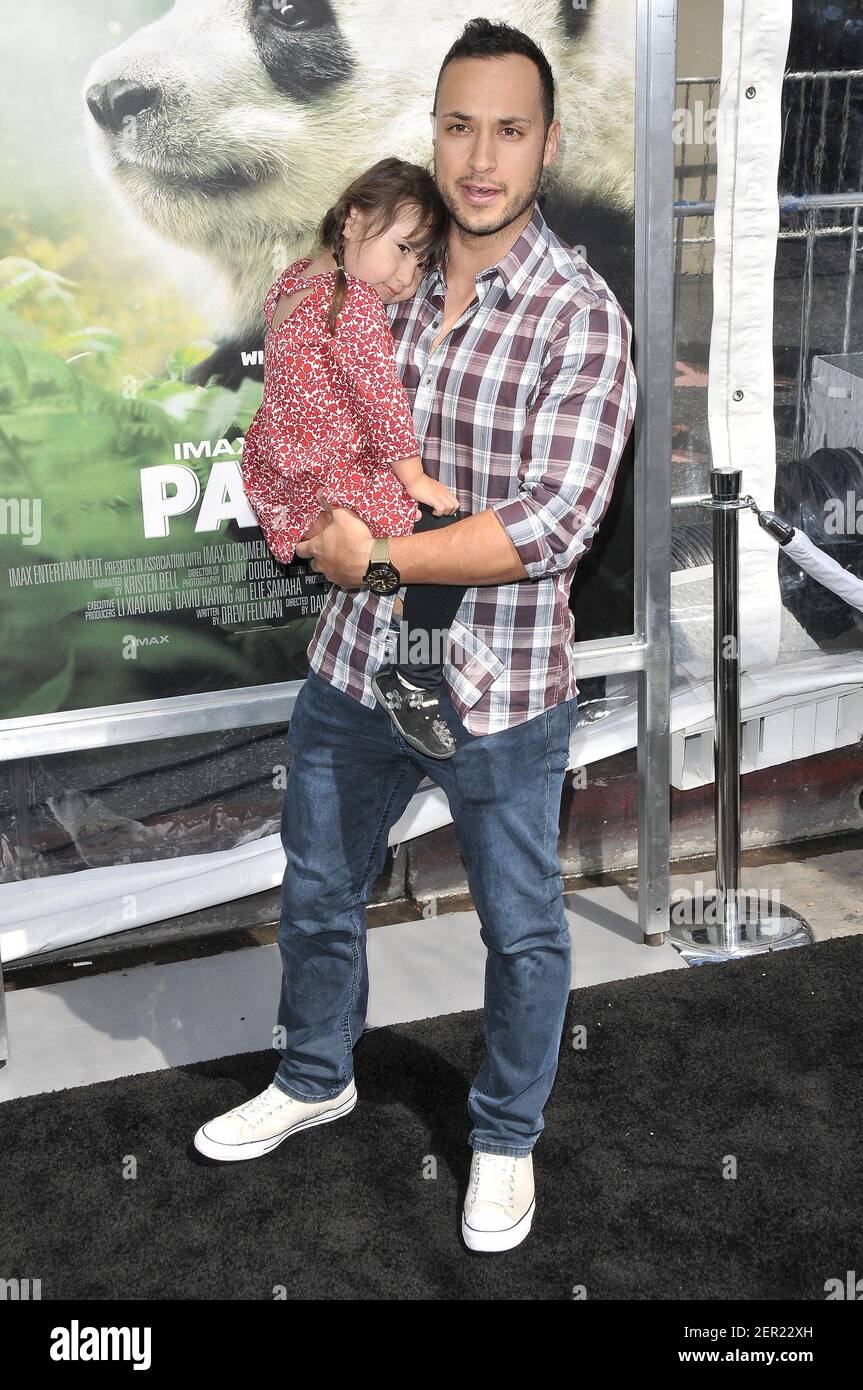 Jaylen Moore and Daughter arrives at the IMAX Original Film "Pandas ...