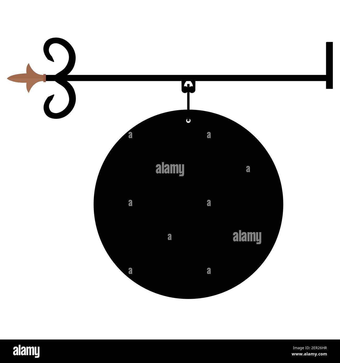 Vector illustration vintage, old shop sign. Signage shop sign route ...
