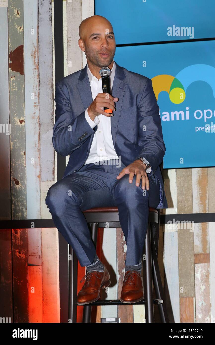 MIAMI, FL - MARCH 19: James Blake is seen at the 2018 Miami Open Hard ...