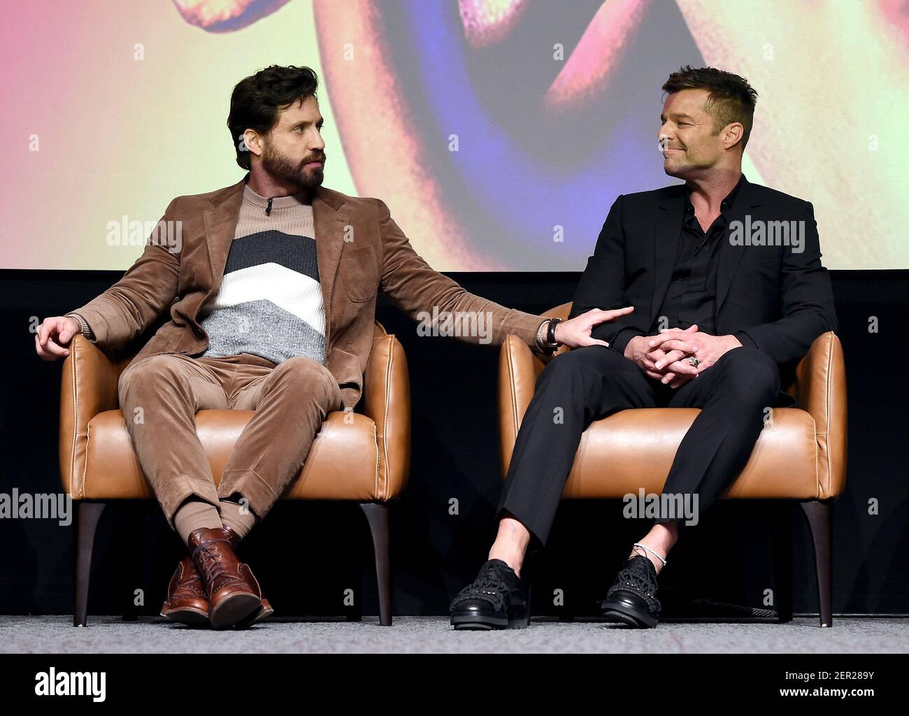 LOS ANGELES, CA - MARCH 19: (L-R) Cast members Edgar Ramirez and Ricky ...
