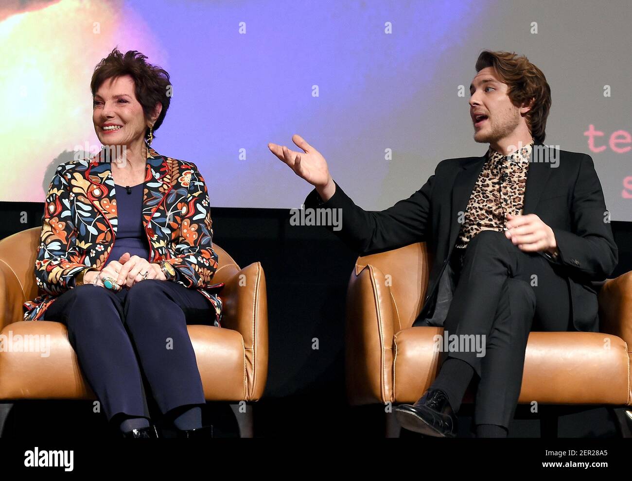 LOS ANGELES, CA - MARCH 19: (L-R) Consultant Maureen Orth and Cast ...