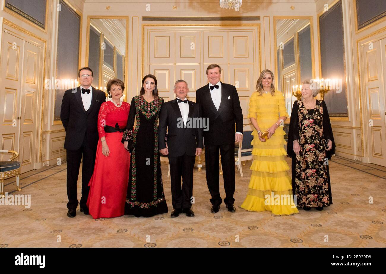 King Willem-Alexander, Queen Maxima, King Abdullah II of Jordan, Queen ...