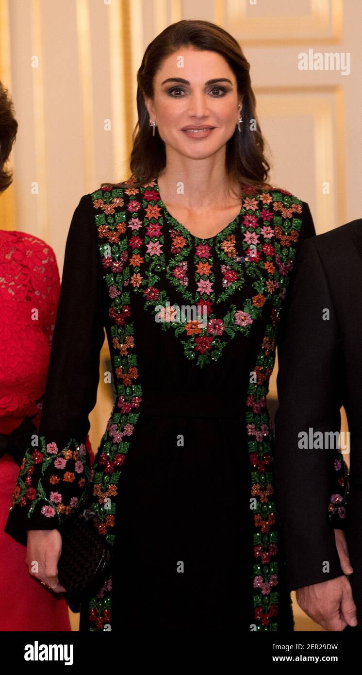 Queen Rania of Jordan during the official photocall at Noordeinde ...