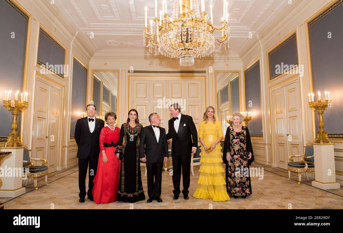 King Willem-Alexander, Queen Maxima, King Abdullah II of Jordan, Queen ...